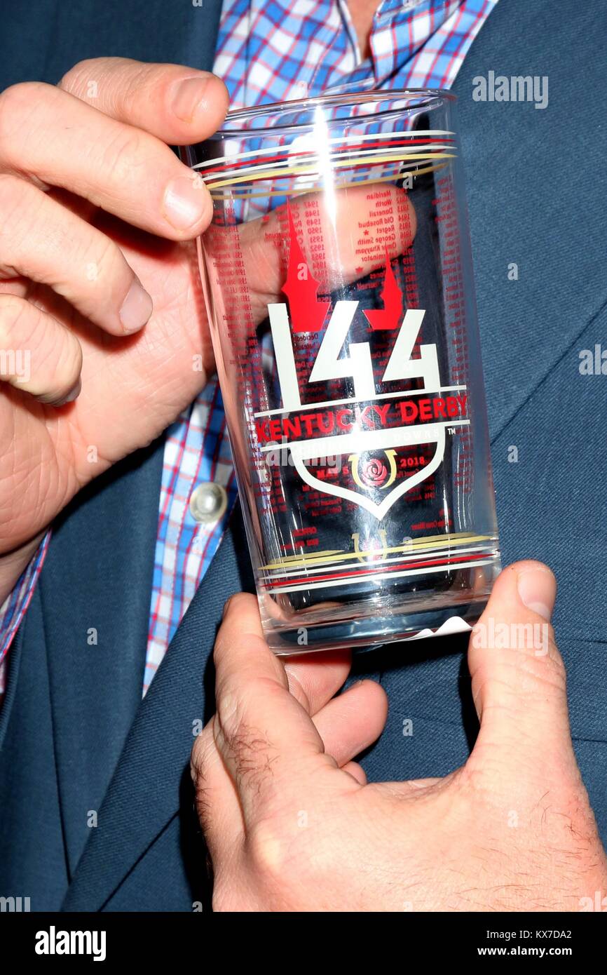 Kevin Harned, Official Kentucky Derby Glass at arrivals for Unbridled ...