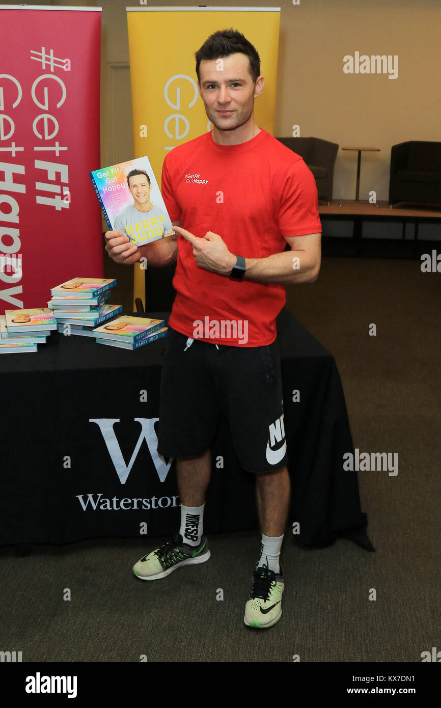 London, UK. 8th Jan, 2018. Harry Judd signing copies of his book get ...