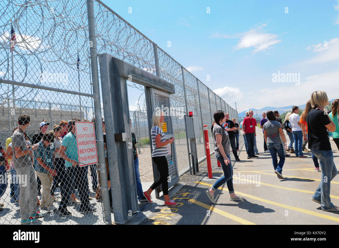Freedom Academy delegagtes exit the Promontory section of the Utah ...