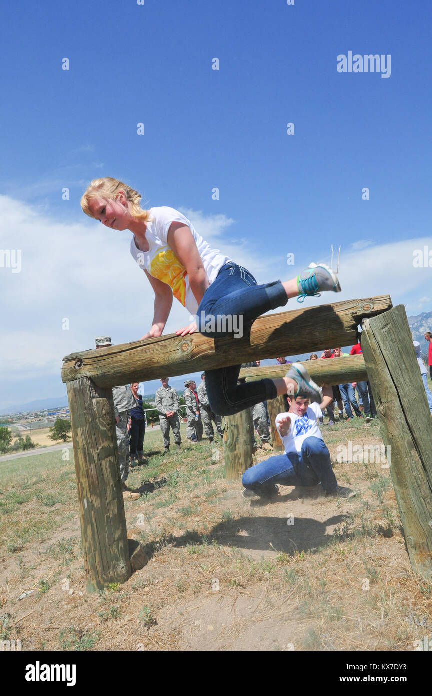Freedom Academy delegates maneuver obstacles at the Salt Lake City ...