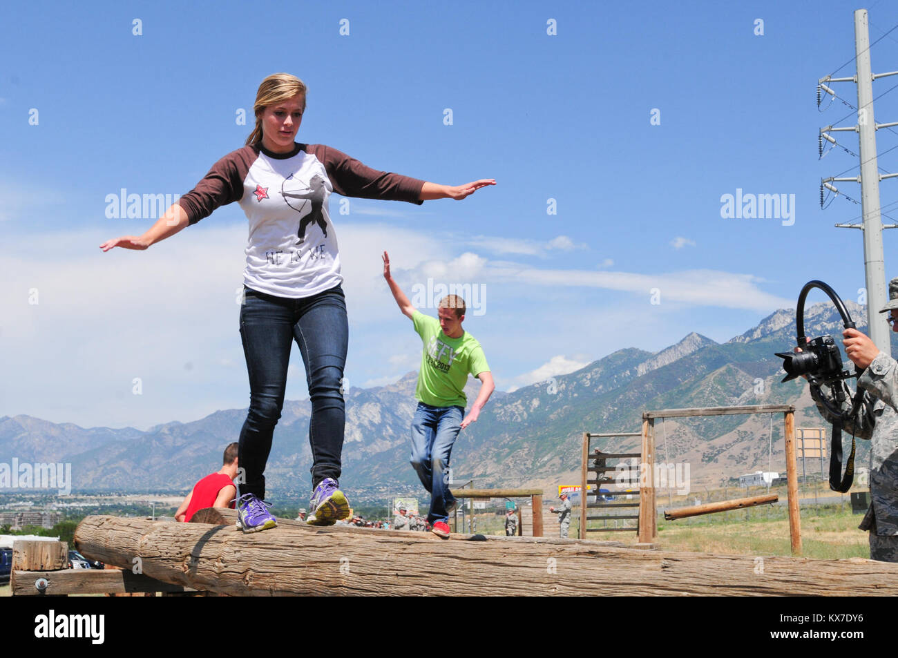 Freedom Academy delegates maneuver obstacles at the Salt Lake City ...