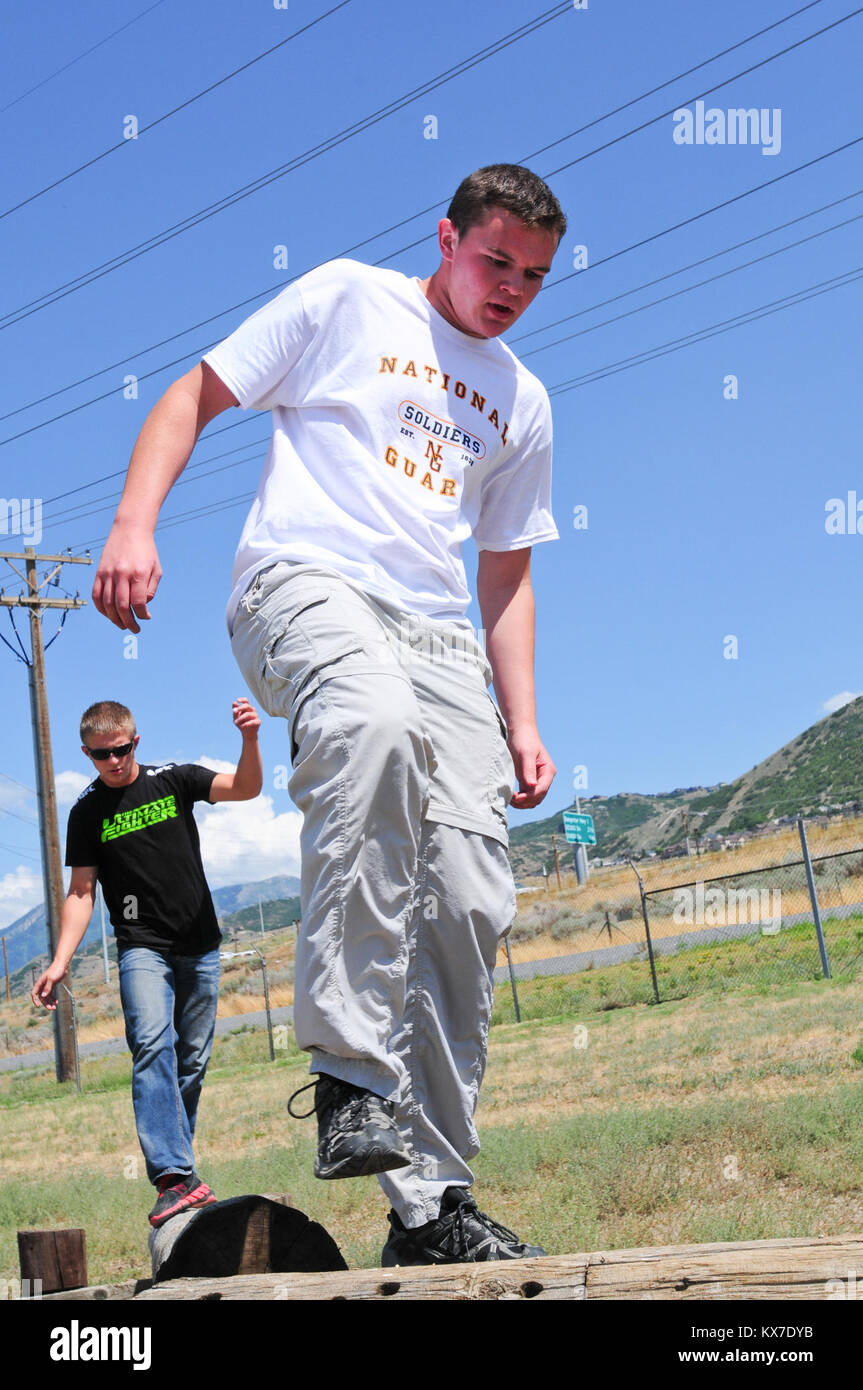 Freedom Academy delegates maneuver obstacles at the Salt Lake City ...