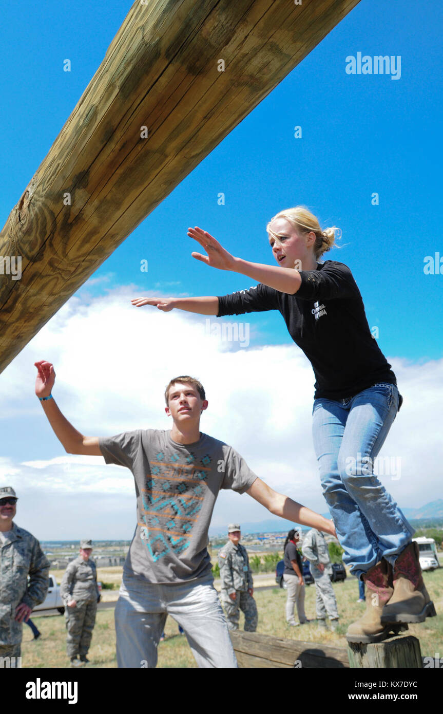 Freedom Academy delegates maneuver obstacles at the Salt Lake City ...