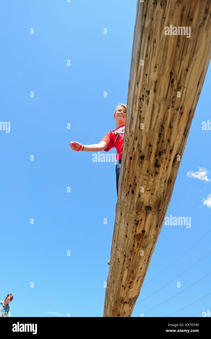 Freedom Academy delegates maneuver obstacles at the Salt Lake City ...