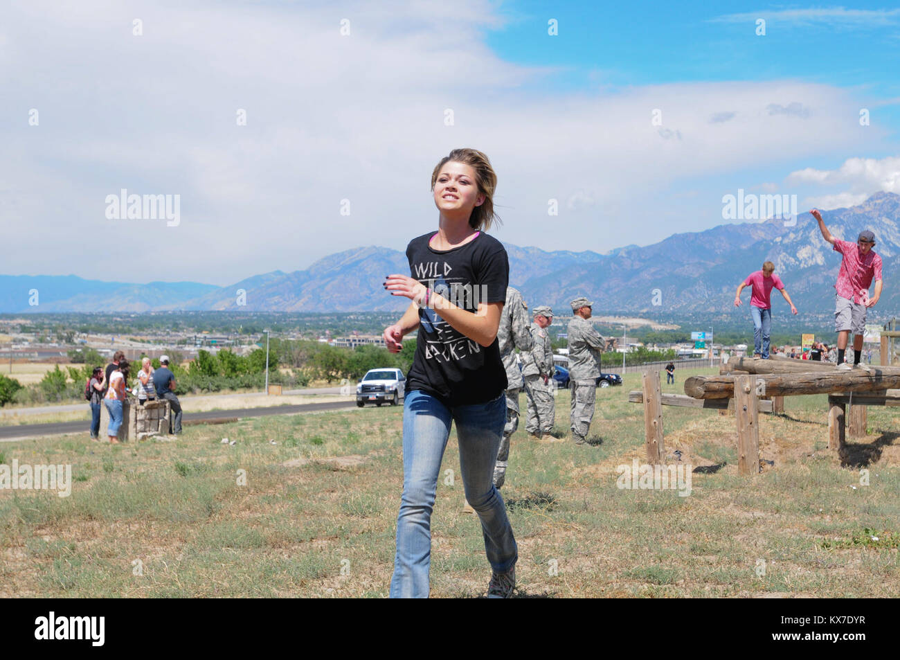 Freedom Academy delegates maneuver obstacles at the Salt Lake City ...