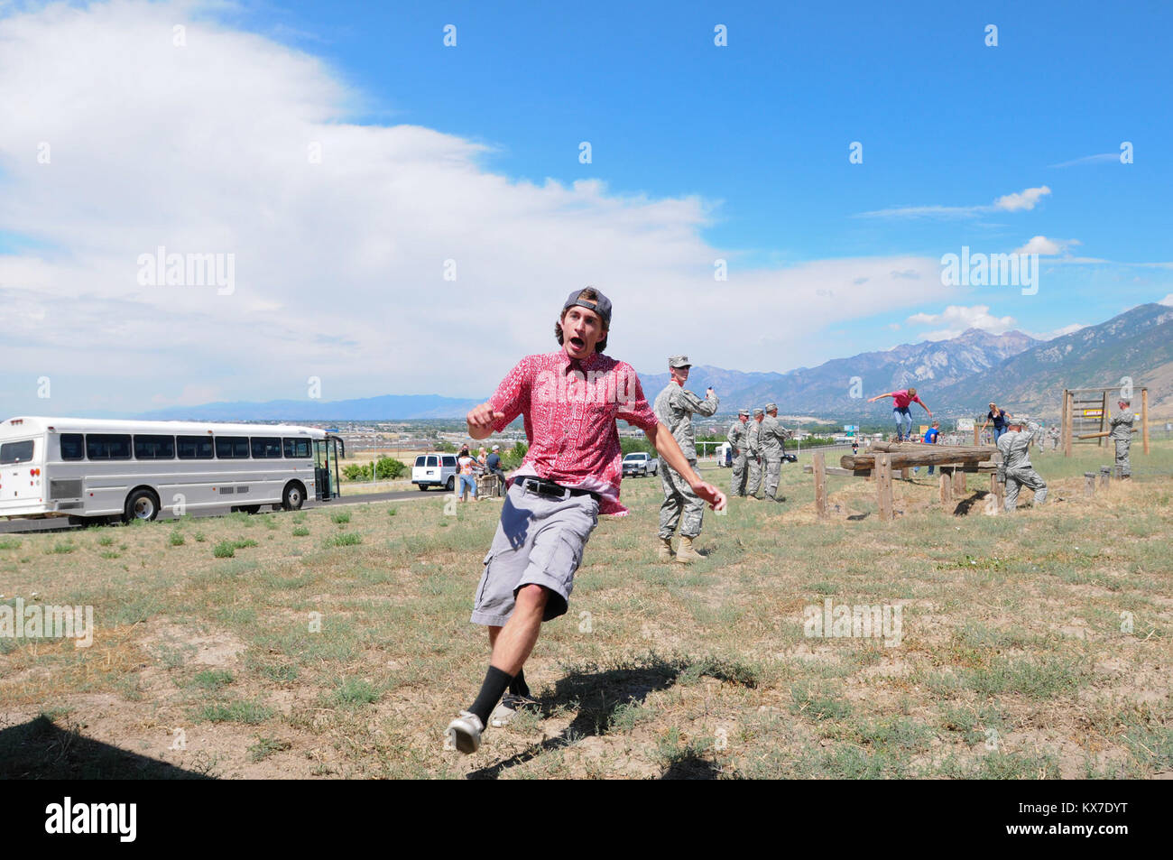 Freedom Academy delegates maneuver obstacles at the Salt Lake City ...