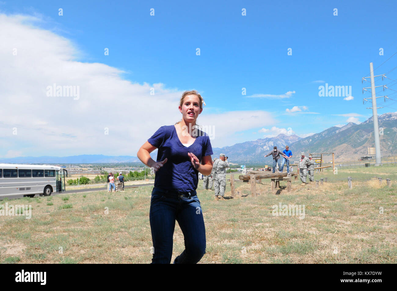 Freedom Academy delegates maneuver obstacles at the Salt Lake City ...