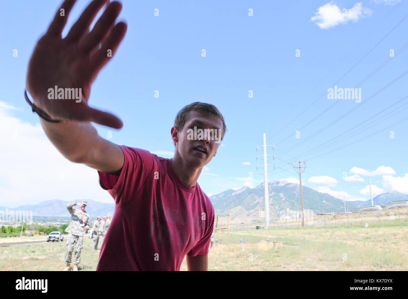 Freedom Academy delegates maneuver obstacles at the Salt Lake City ...