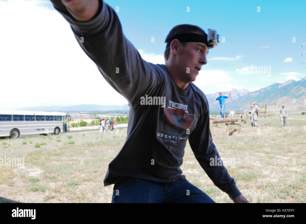 Freedom Academy delegates maneuver obstacles at the Salt Lake City ...