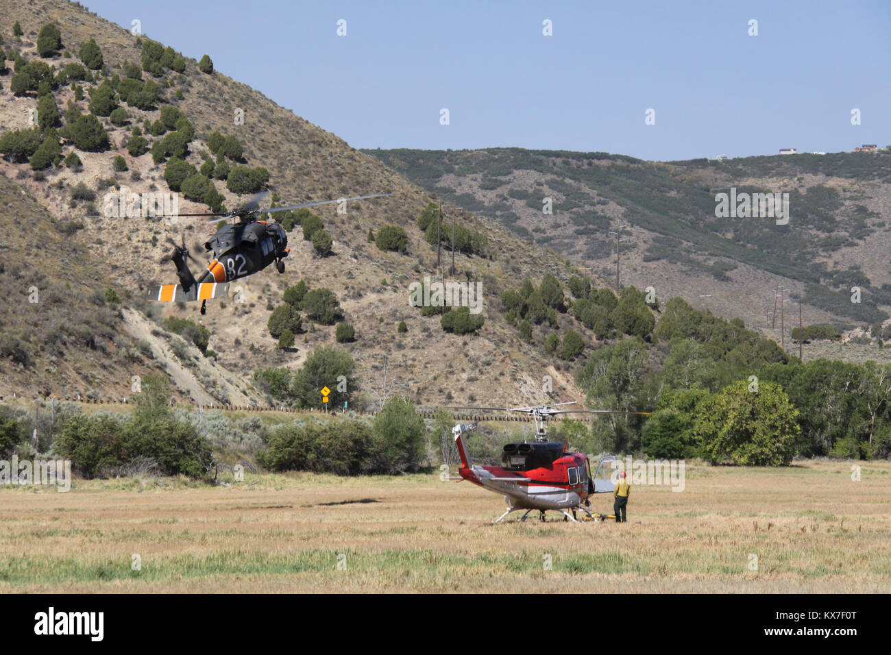 Members of the Utah Army National Guard 2-211th Aviation assit Bureau ...