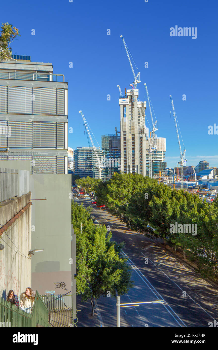 Barangaroo skyline from darling harbour hi-res stock photography and ...