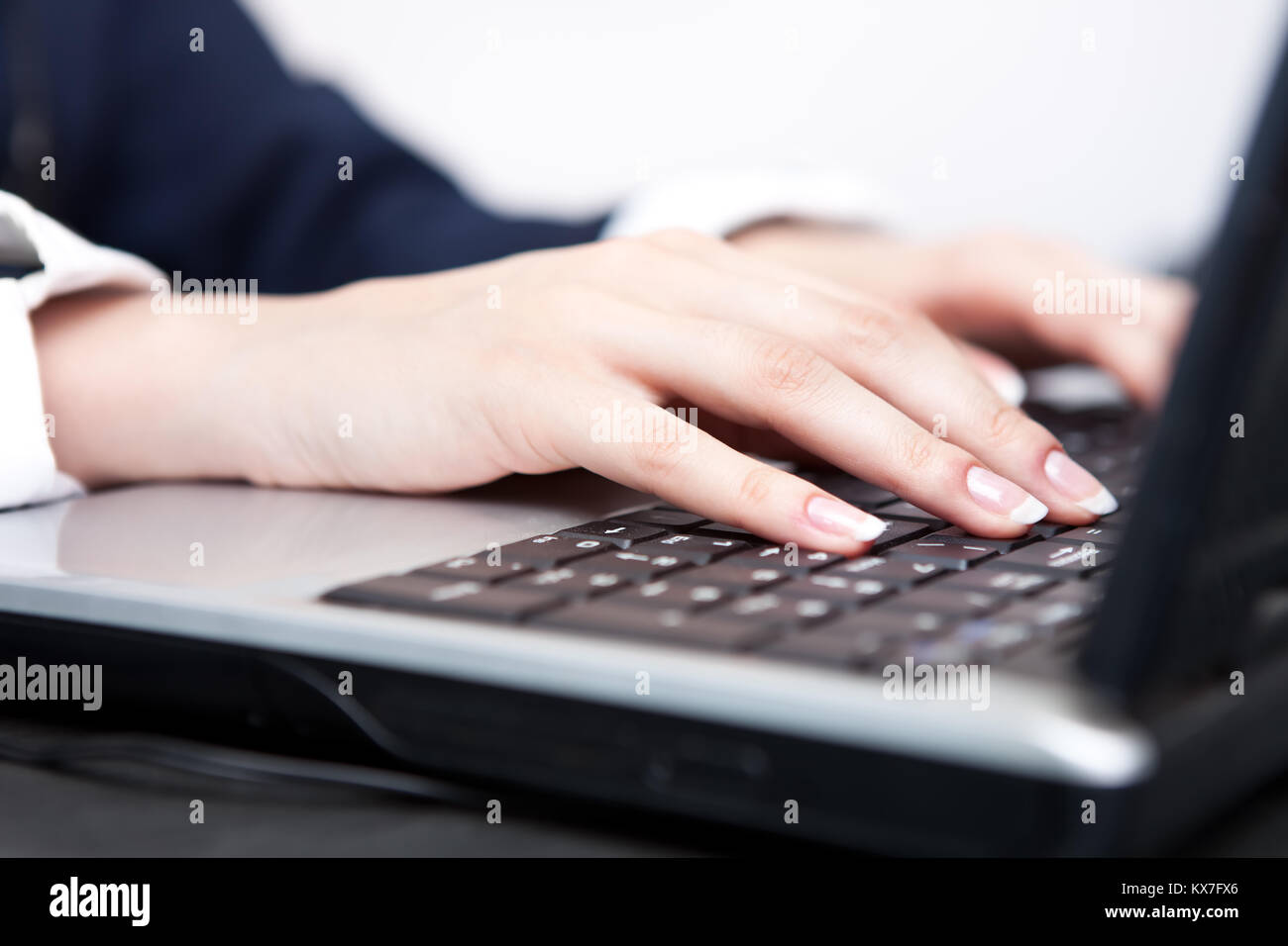 Hands typing computer keys hi-res stock photography and images - Alamy