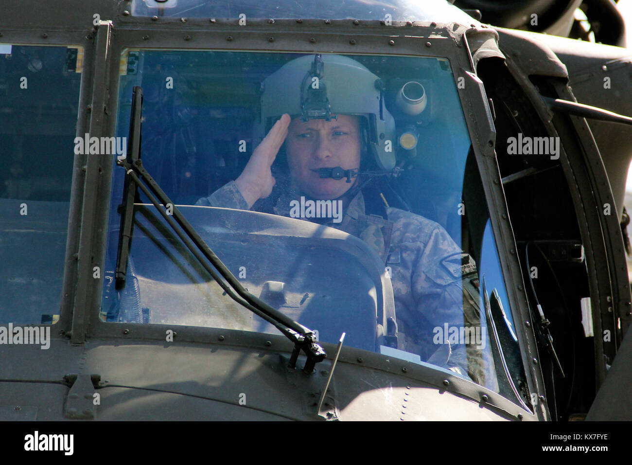Soldiers of the Utah Army Guard's 1-171st Aviation depart on the first ...