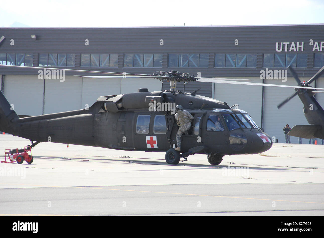 Soldiers of the Utah Army Guard's 1-171st Aviation depart on the first ...