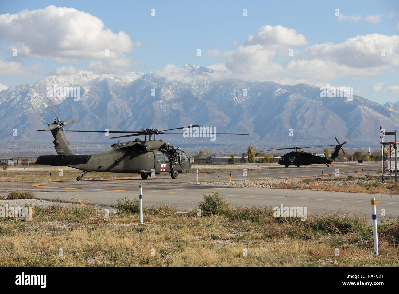 Soldiers of the Utah Army Guard's 1-171st Aviation depart on the first ...