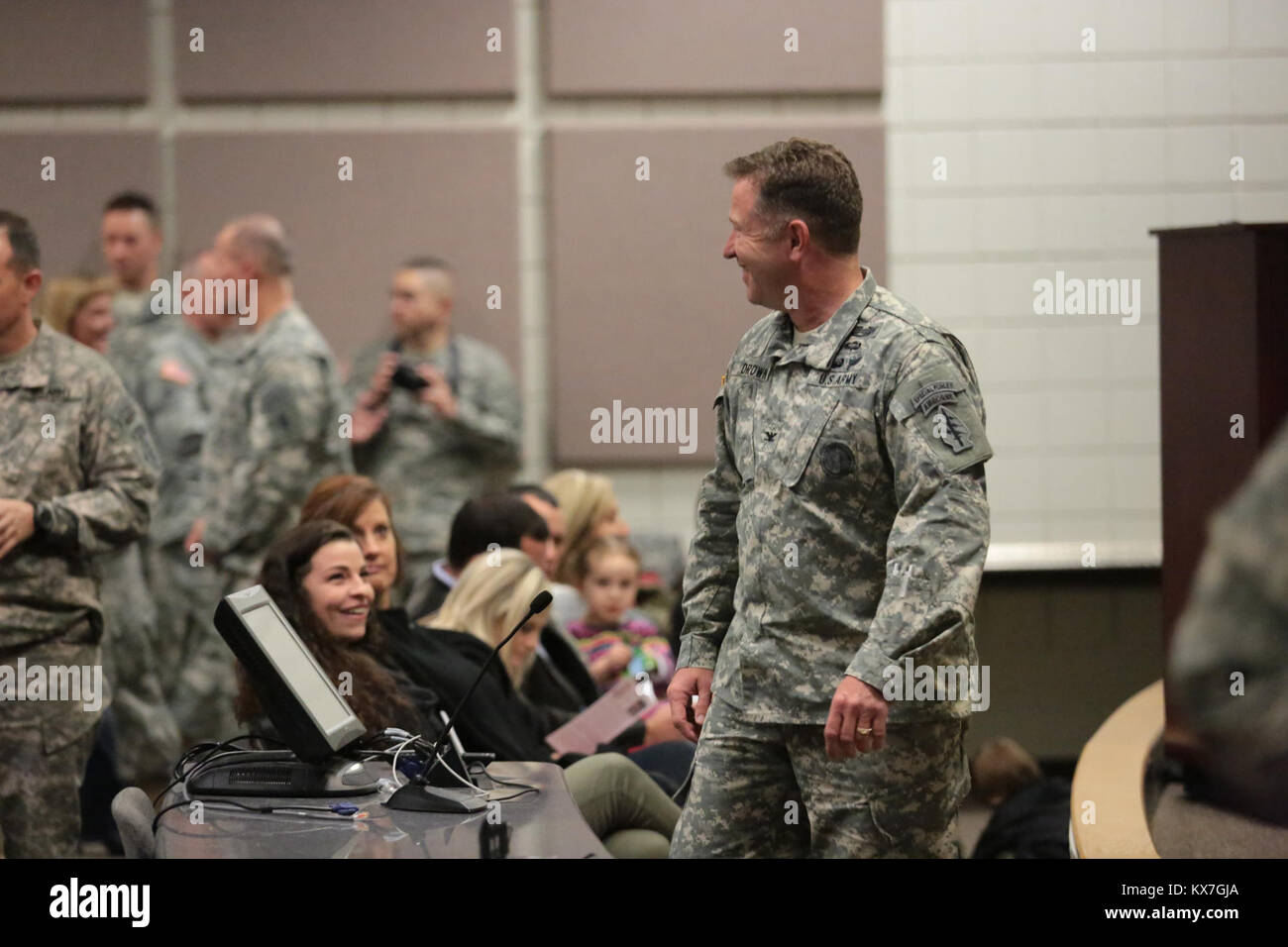 US Army National Guard change of command ceremony Stock Photo - Alamy