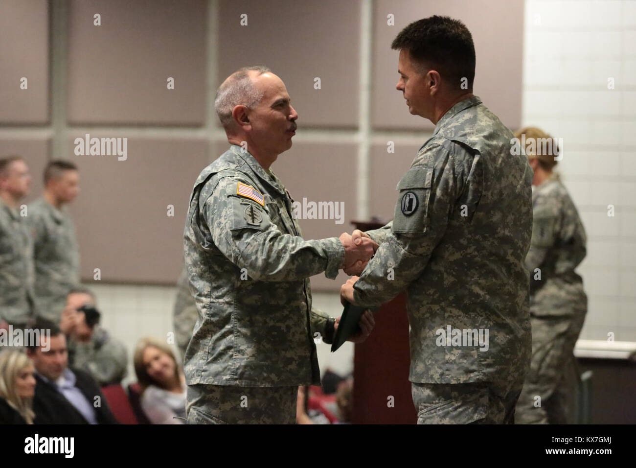 US Army National Guard change of command ceremony Stock Photo - Alamy