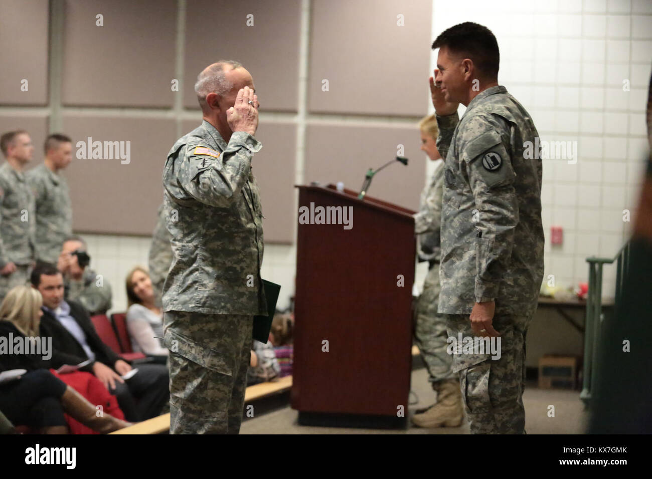 US Army National Guard change of command ceremony Stock Photo - Alamy
