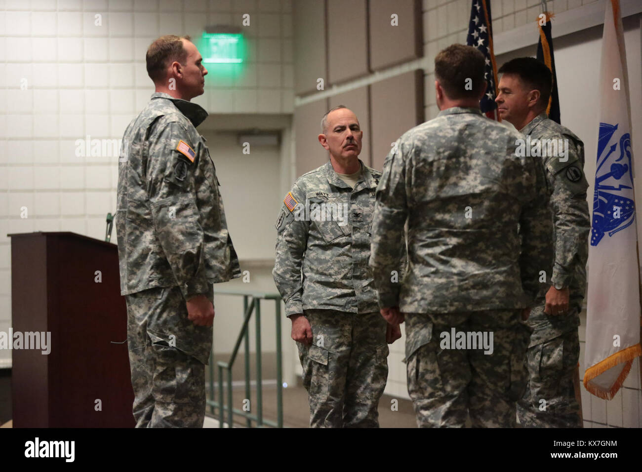 US Army National Guard change of command ceremony Stock Photo - Alamy