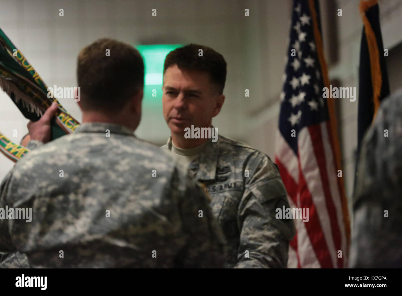 US Army National Guard change of command ceremony Stock Photo - Alamy