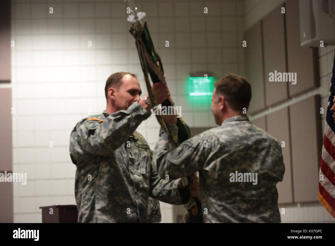 US Army National Guard change of command ceremony Stock Photo - Alamy