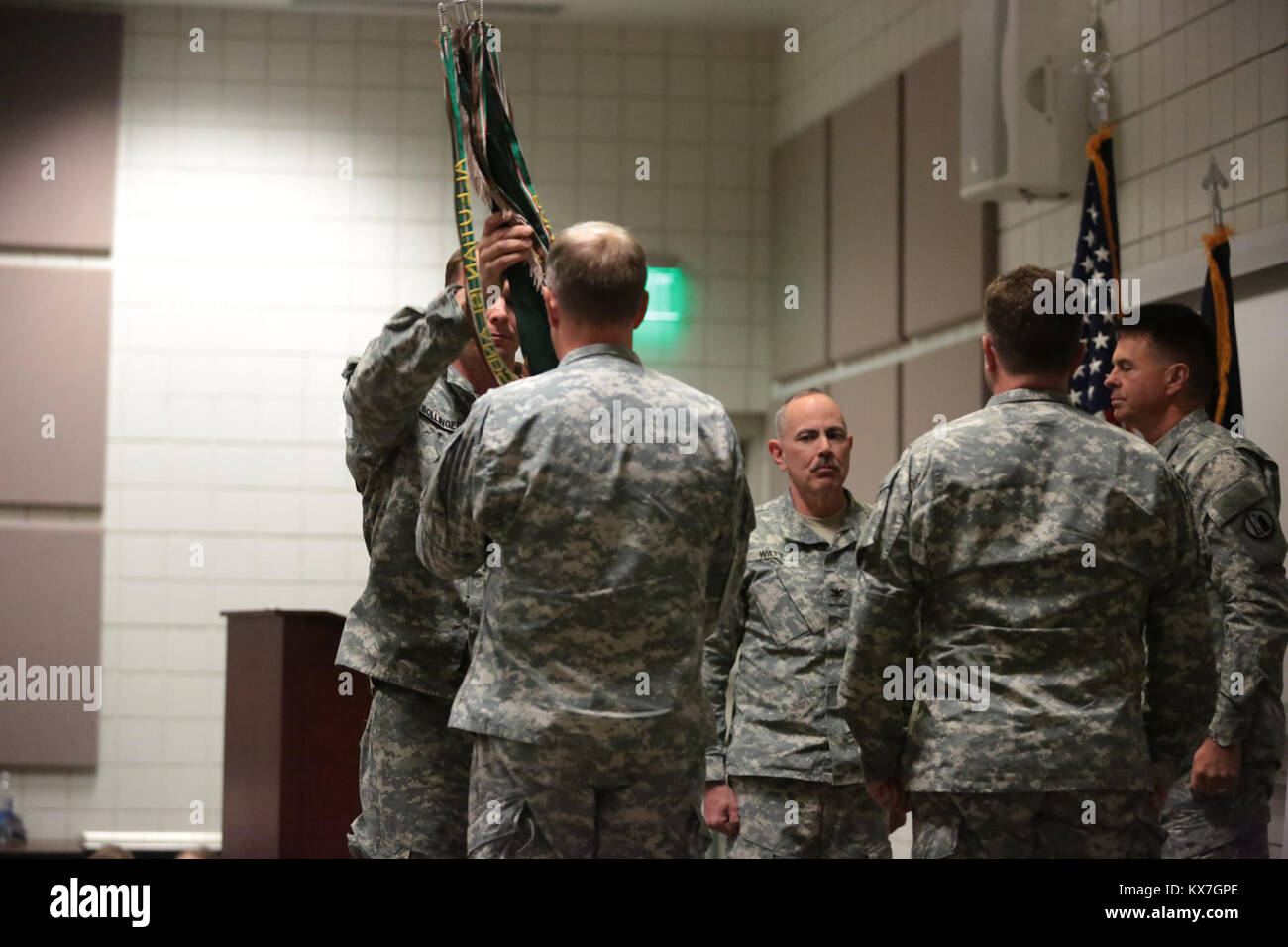 US Army National Guard change of command ceremony Stock Photo - Alamy