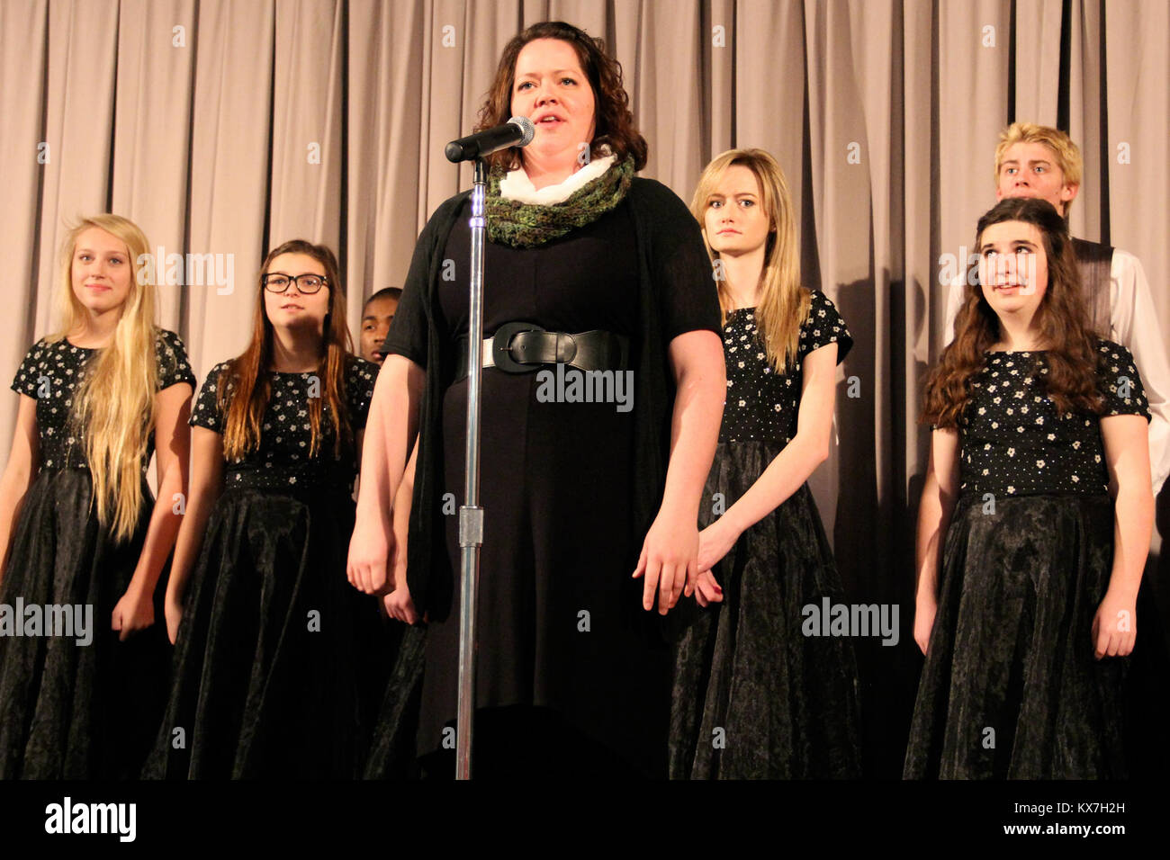 U.S. Army National Guard. Choir entertain at music concert Stock Photo ...