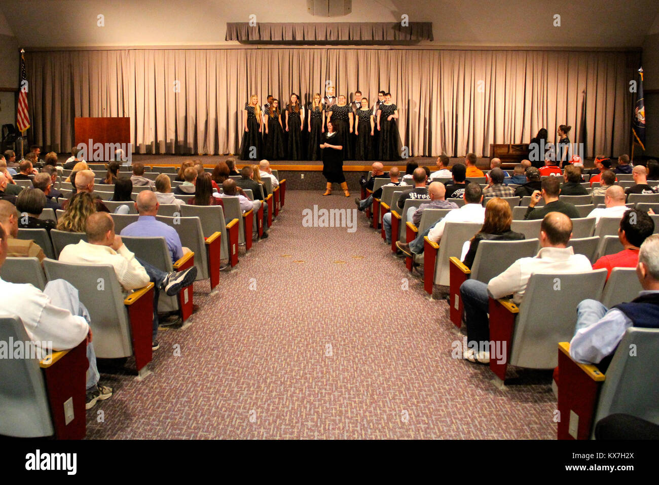 U.S. Army National Guard. Choir entertain at music concert Stock Photo ...