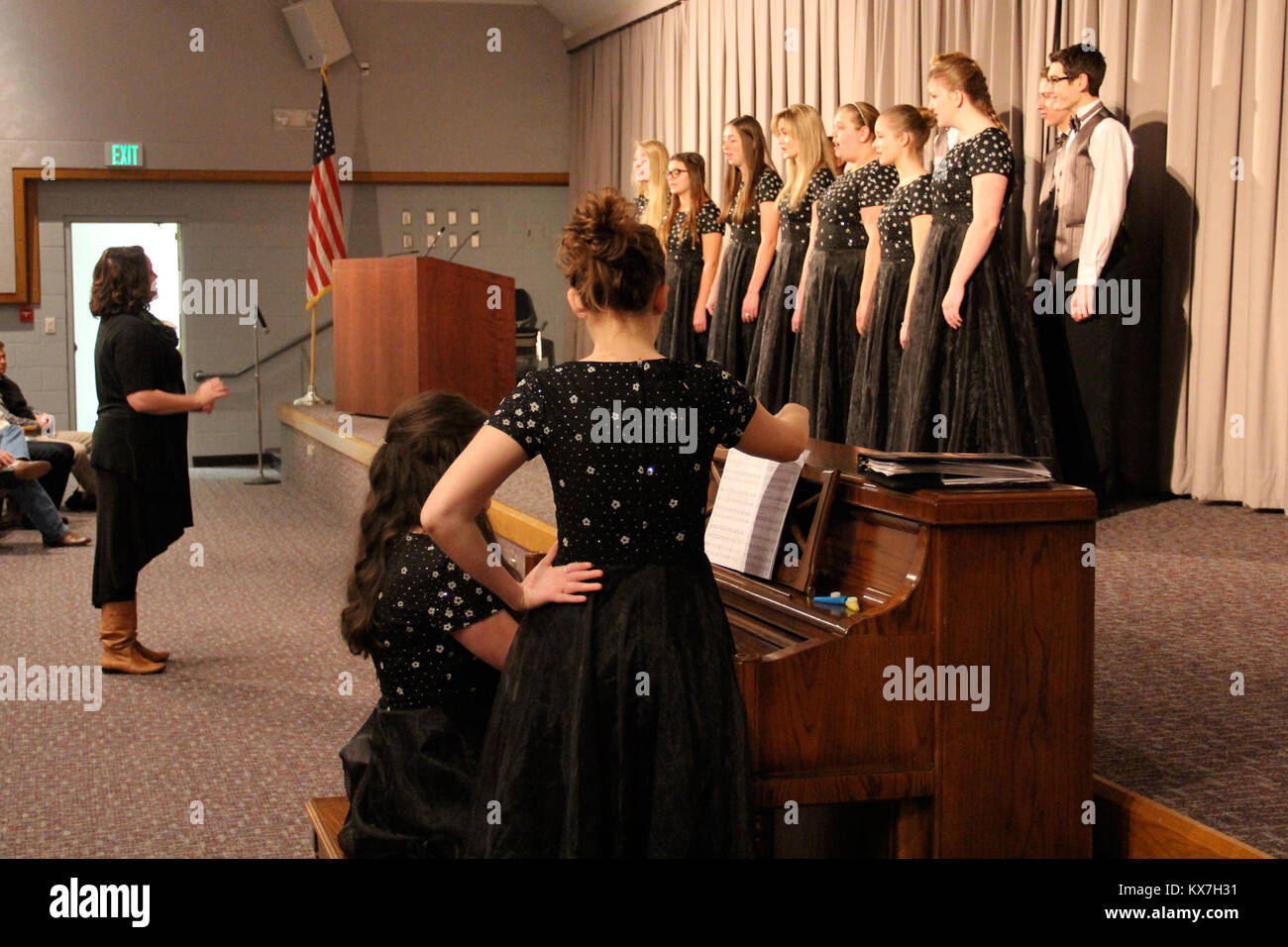 U.S. Army National Guard. Choir entertain at music concert Stock Photo ...