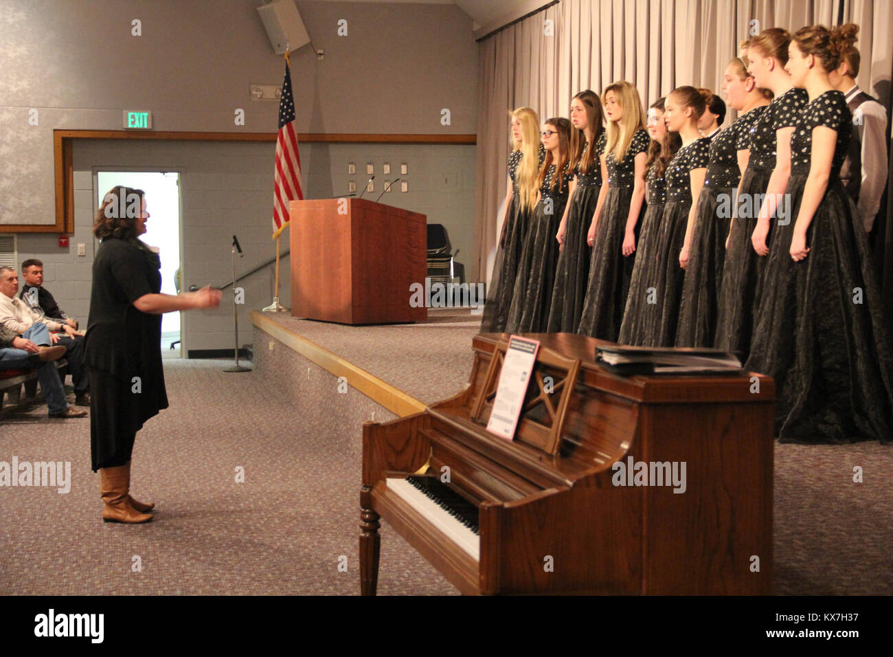 U.S. Army National Guard. Choir entertain at music concert Stock Photo ...