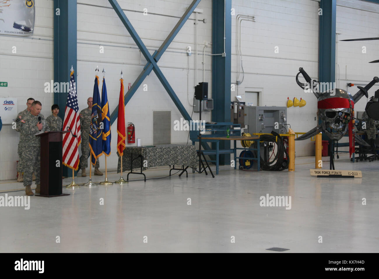 US Army National Guard awards and promotion presentation ceremony with ...