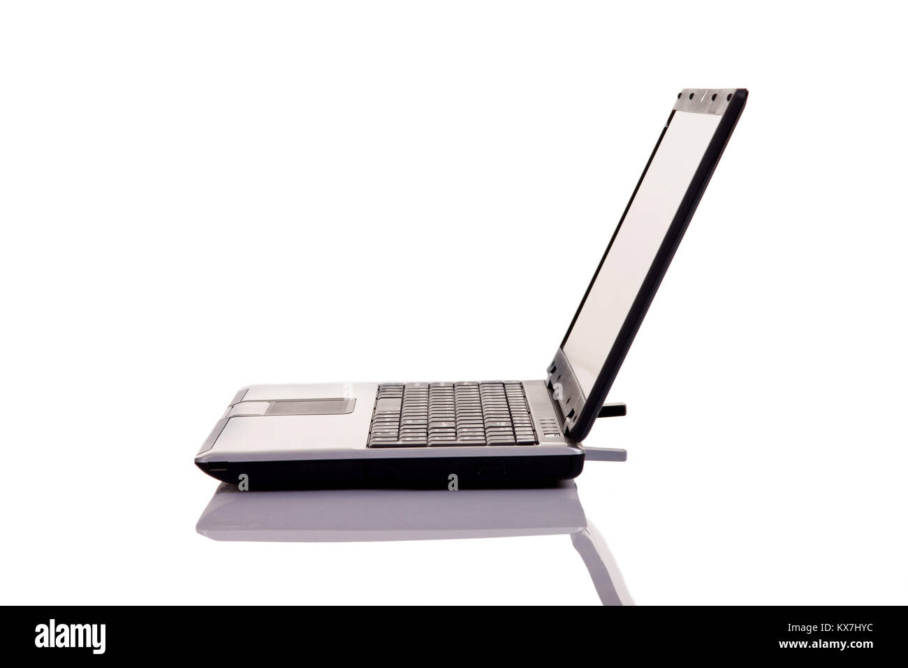 laptop, close up, isolated on white background Stock Photo - Alamy