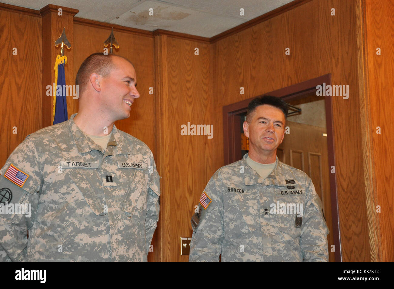 CPT Christopher Tarbet was presented awards for his service as Aide de ...