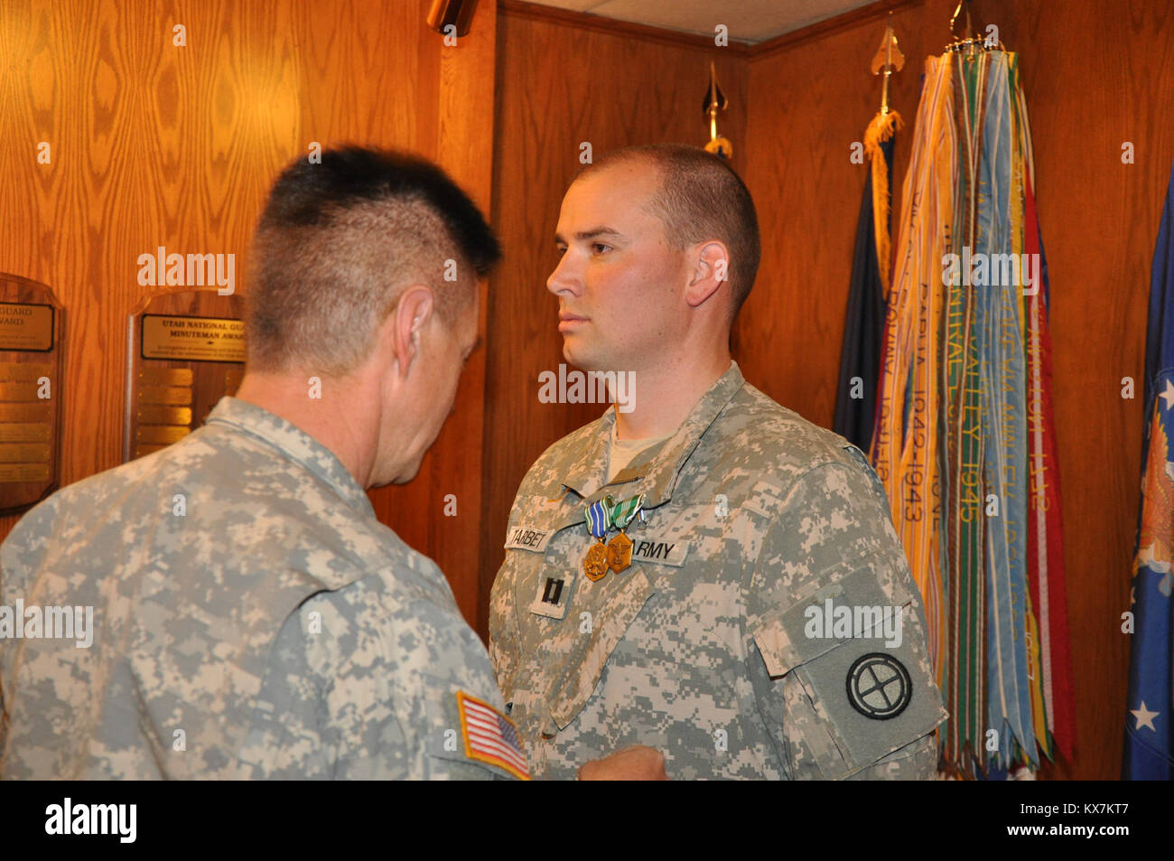 CPT Christopher Tarbet was presented awards for his service as Aide de ...