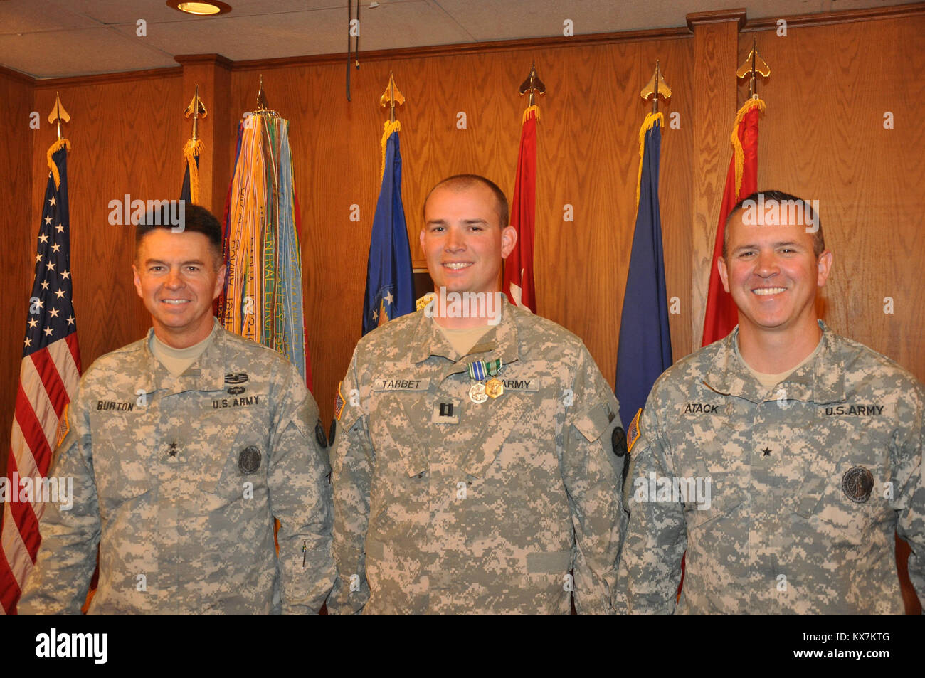CPT Christopher Tarbet was presented awards for his service as Aide de ...