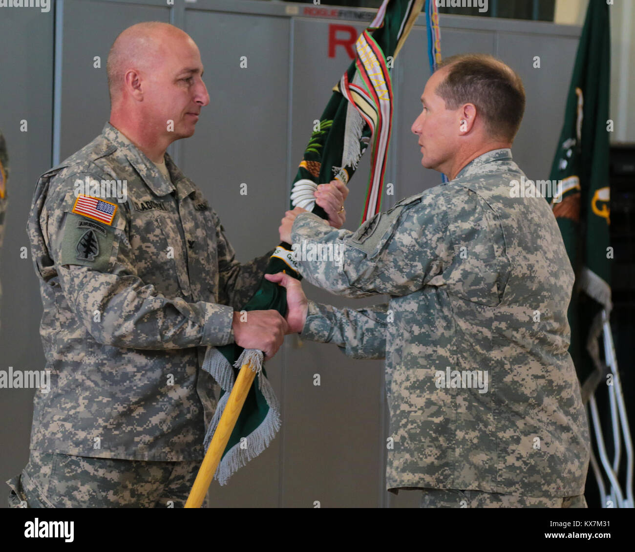 Soldiers of the 1/19th Special Forces Group gather in the Lehi Armory ...