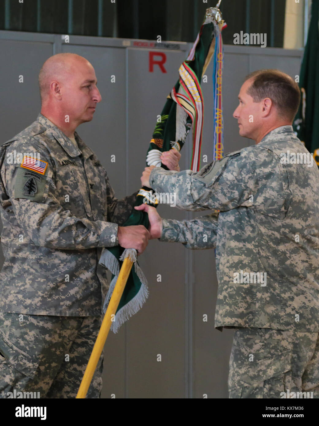 Soldiers of the 1/19th Special Forces Group gather in the Lehi Armory ...