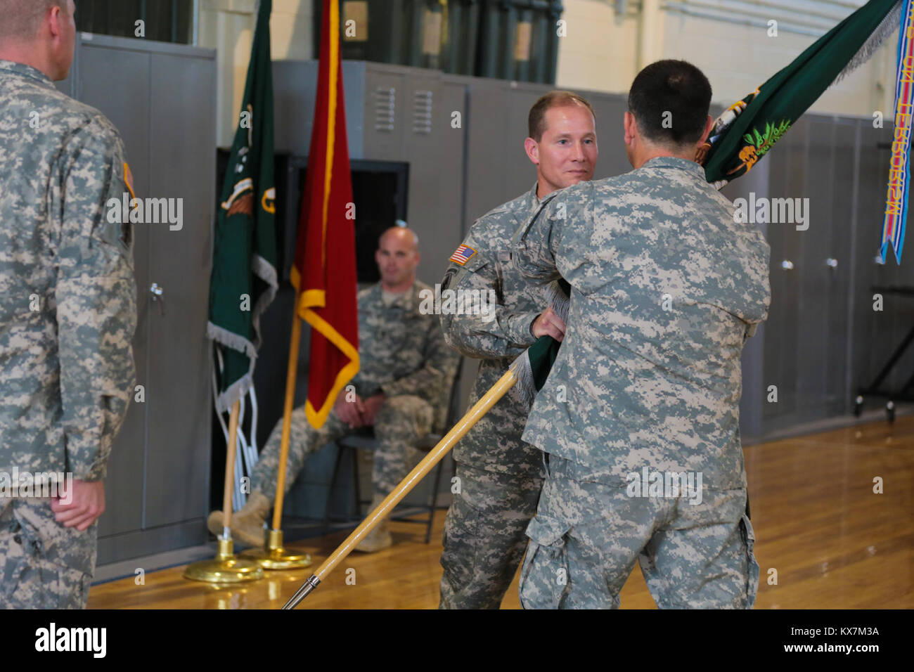Soldiers of the 1/19th Special Forces Group gather in the Lehi Armory ...