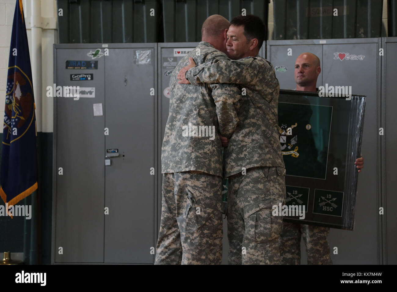 Soldiers of the 1/19th Special Forces Group gather in the Lehi Armory ...