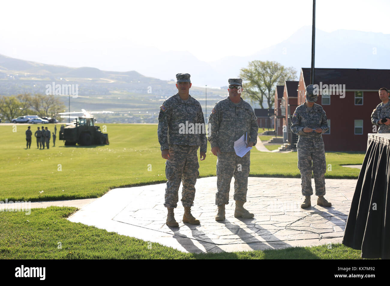 Military members and civilians participate in the Camp Williams ...