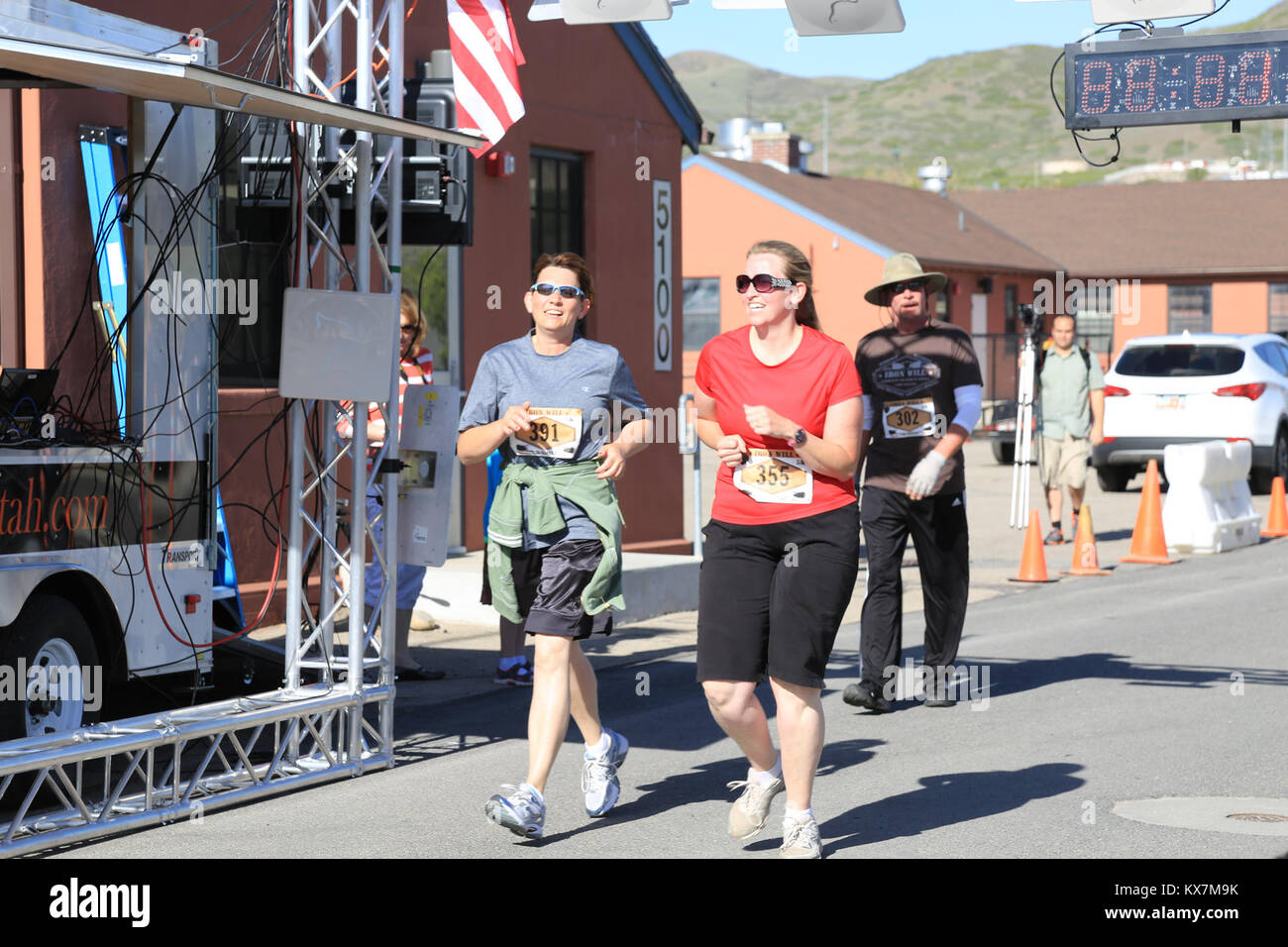 Military members and civilians participate in the Camp Williams ...
