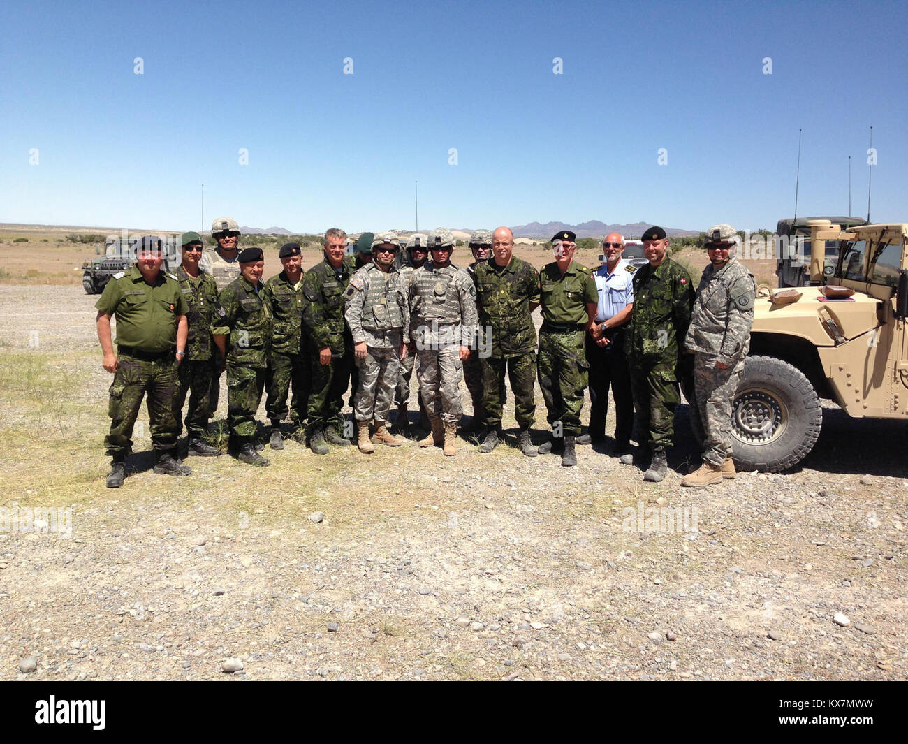 U.S. Army combat training in the desert with allies and military ...