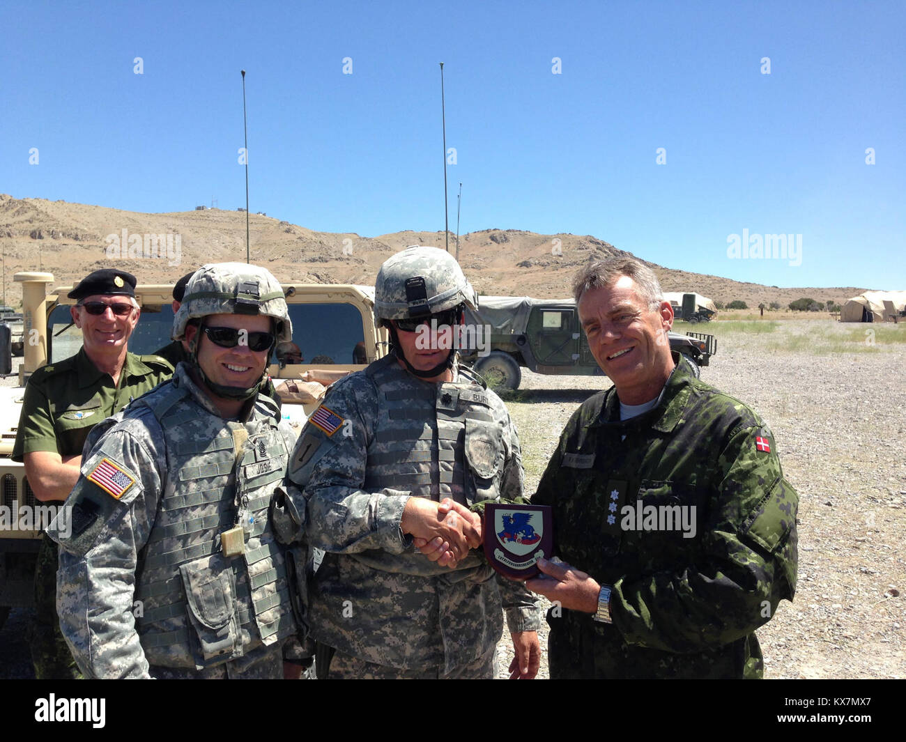 U.S. Army combat training in the desert with allies and military ...