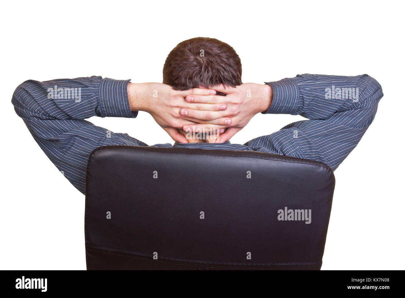 Successful businessman back view isolated hi-res stock photography and ...