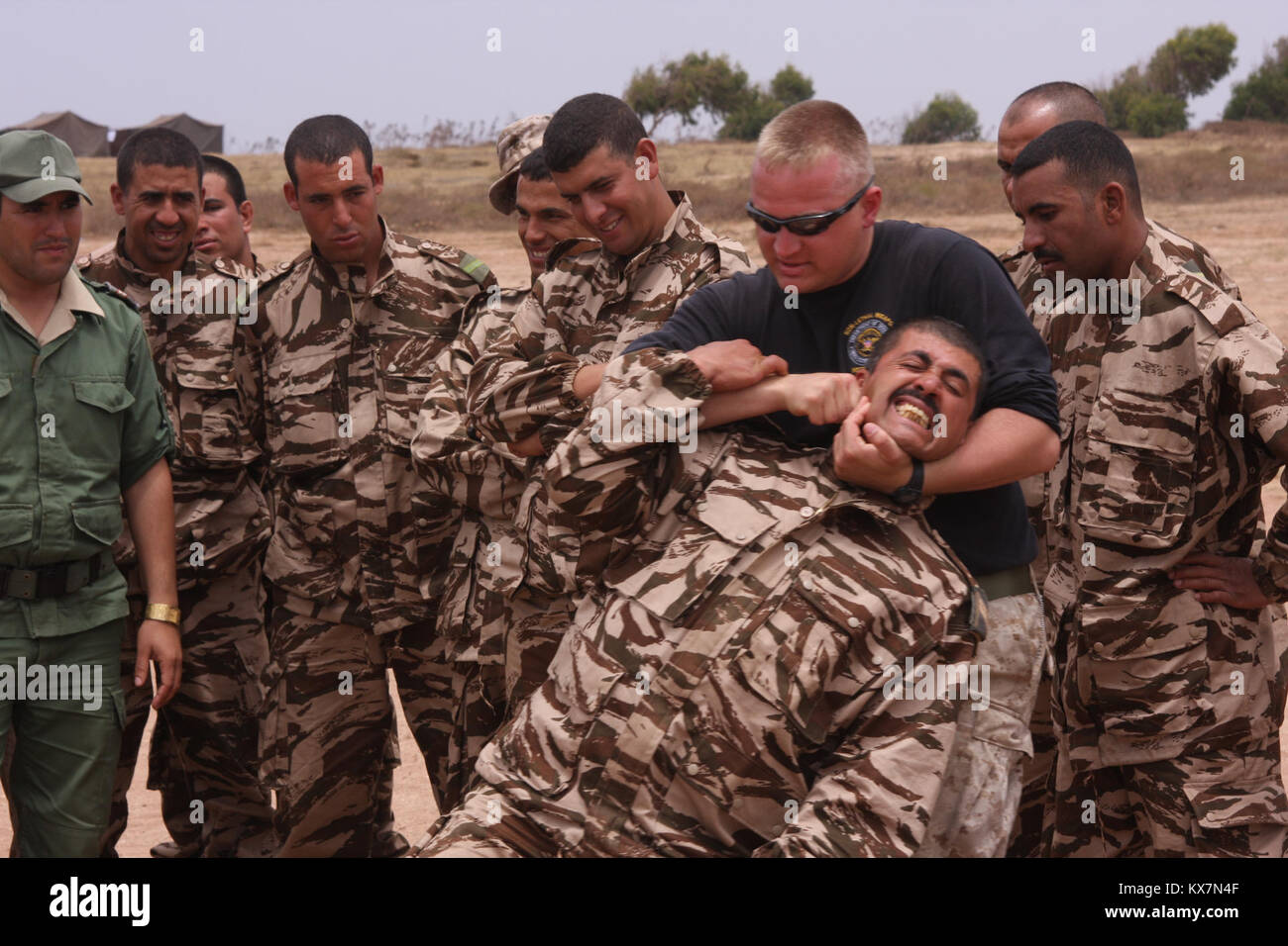 U.S. Army combat training in the desert with allies and military ...