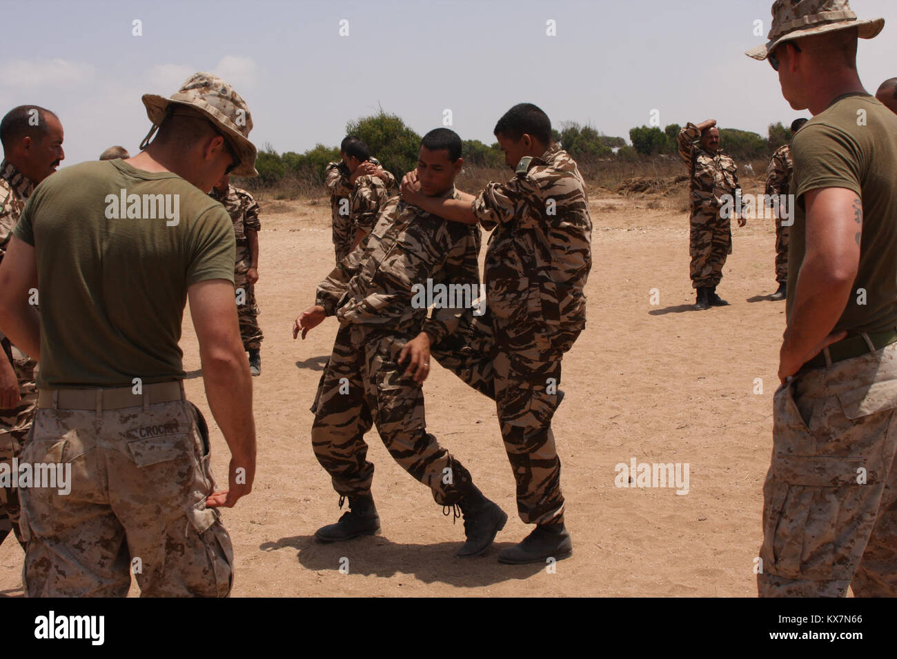 U.S. Army combat training in the desert with allies and military ...