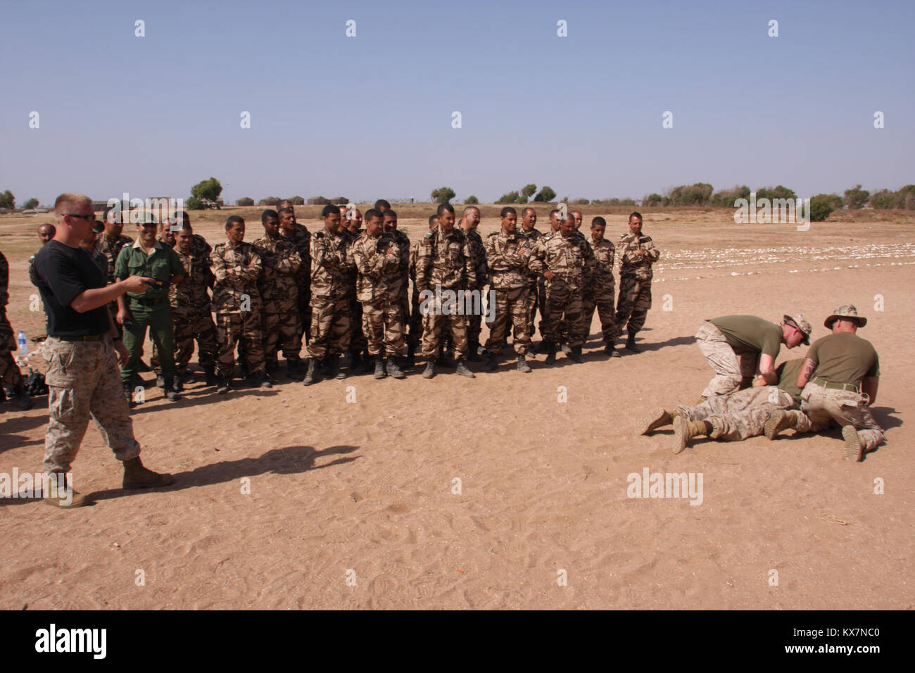 U.S. Army combat training in the desert with allies and military ...