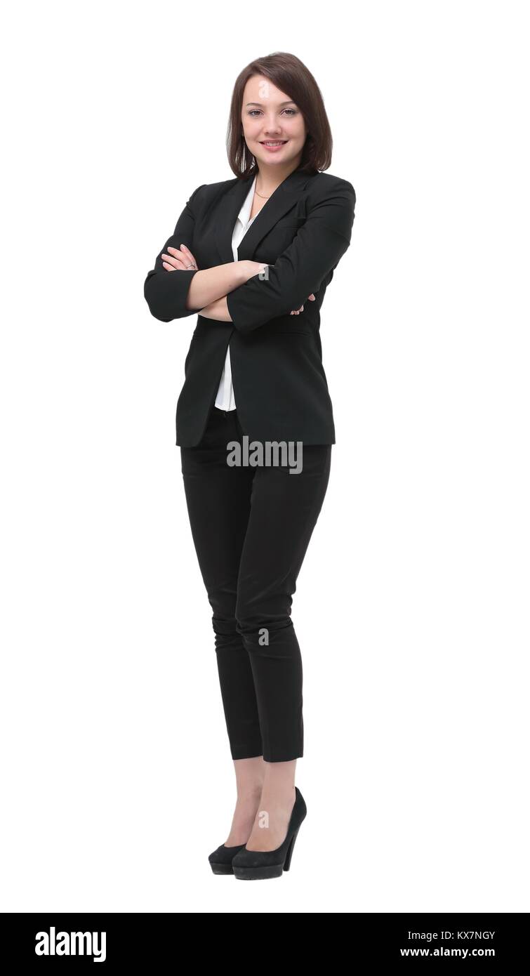 portrait in full growth. successful woman Manager Stock Photo - Alamy