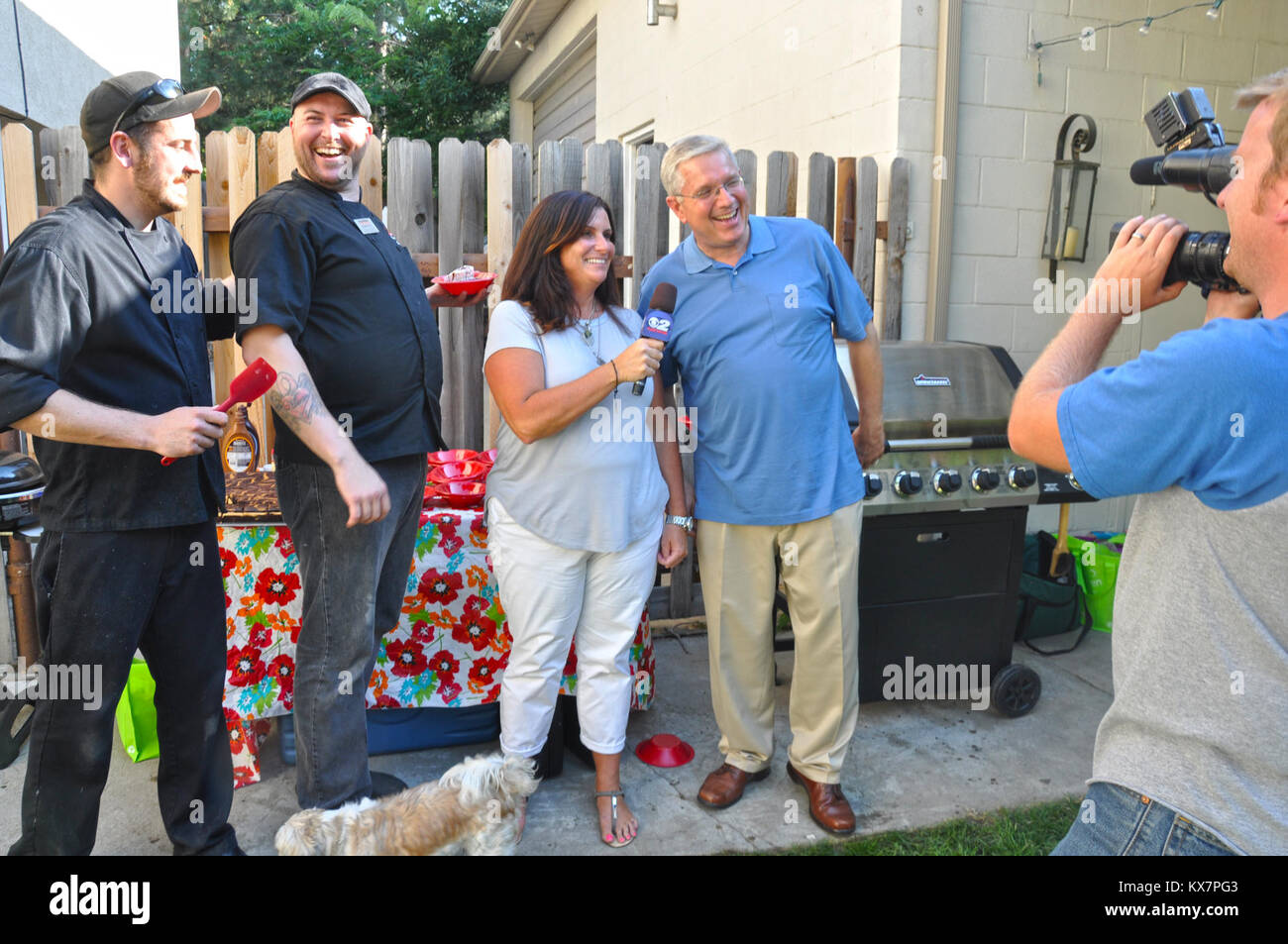 US Army National Guard family fun day and food celebration with media ...