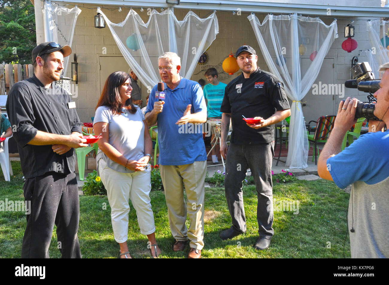 US Army National Guard family fun day and food celebration with media ...